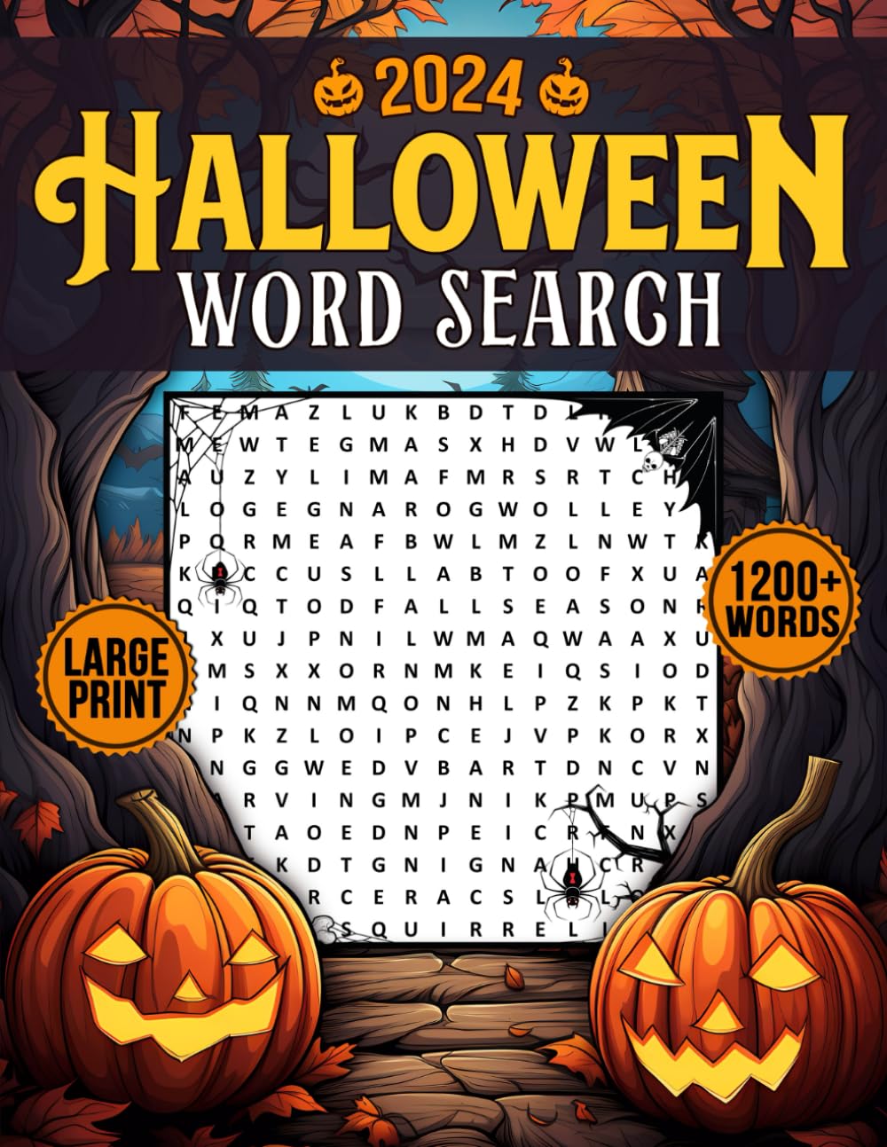 Amazon.com: Large Print 1200+ Words Halloween Word Search: A Fun and ...