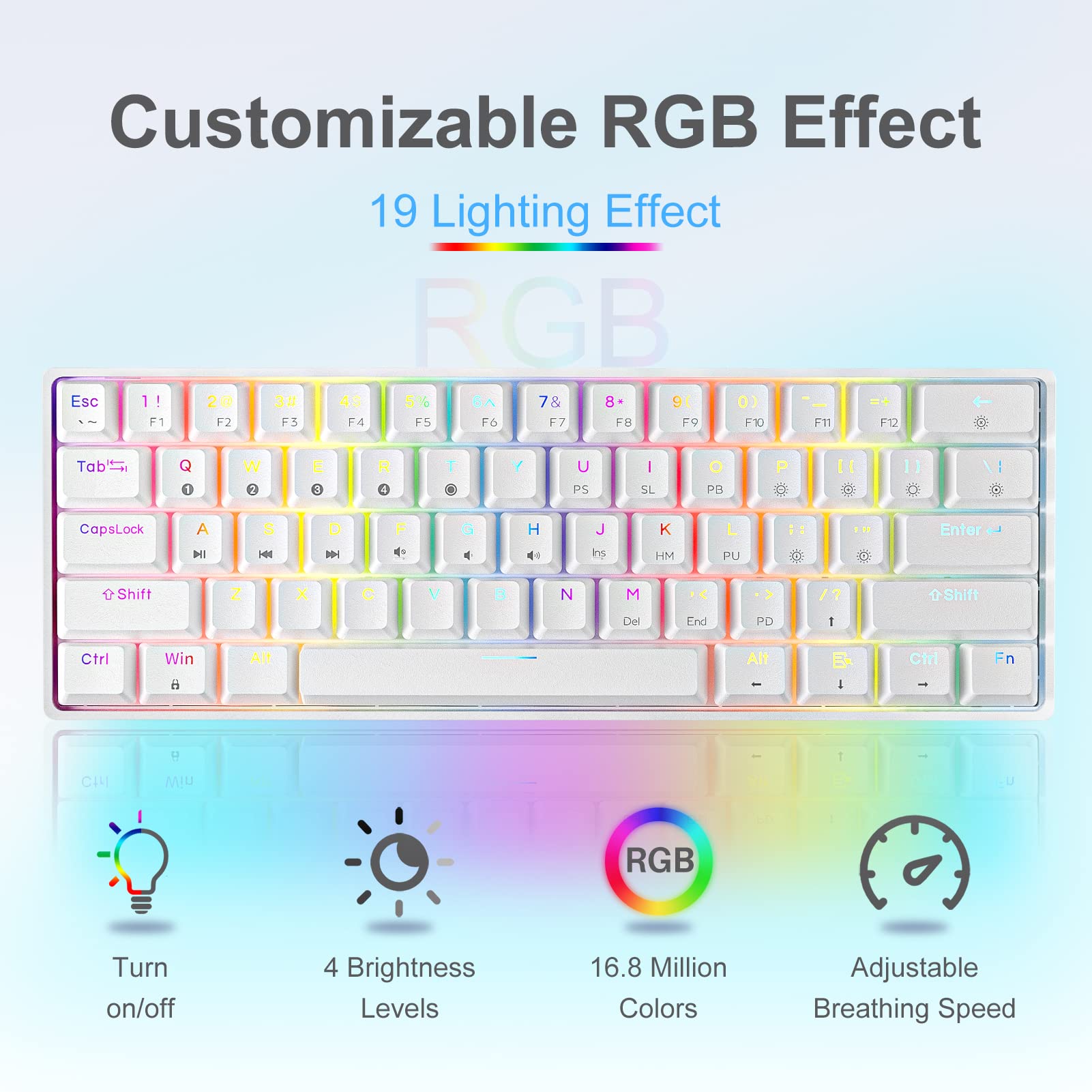 Snapklik.com : DIERYA DK61E 60% Percent Mechanical Gaming Keyboard ...