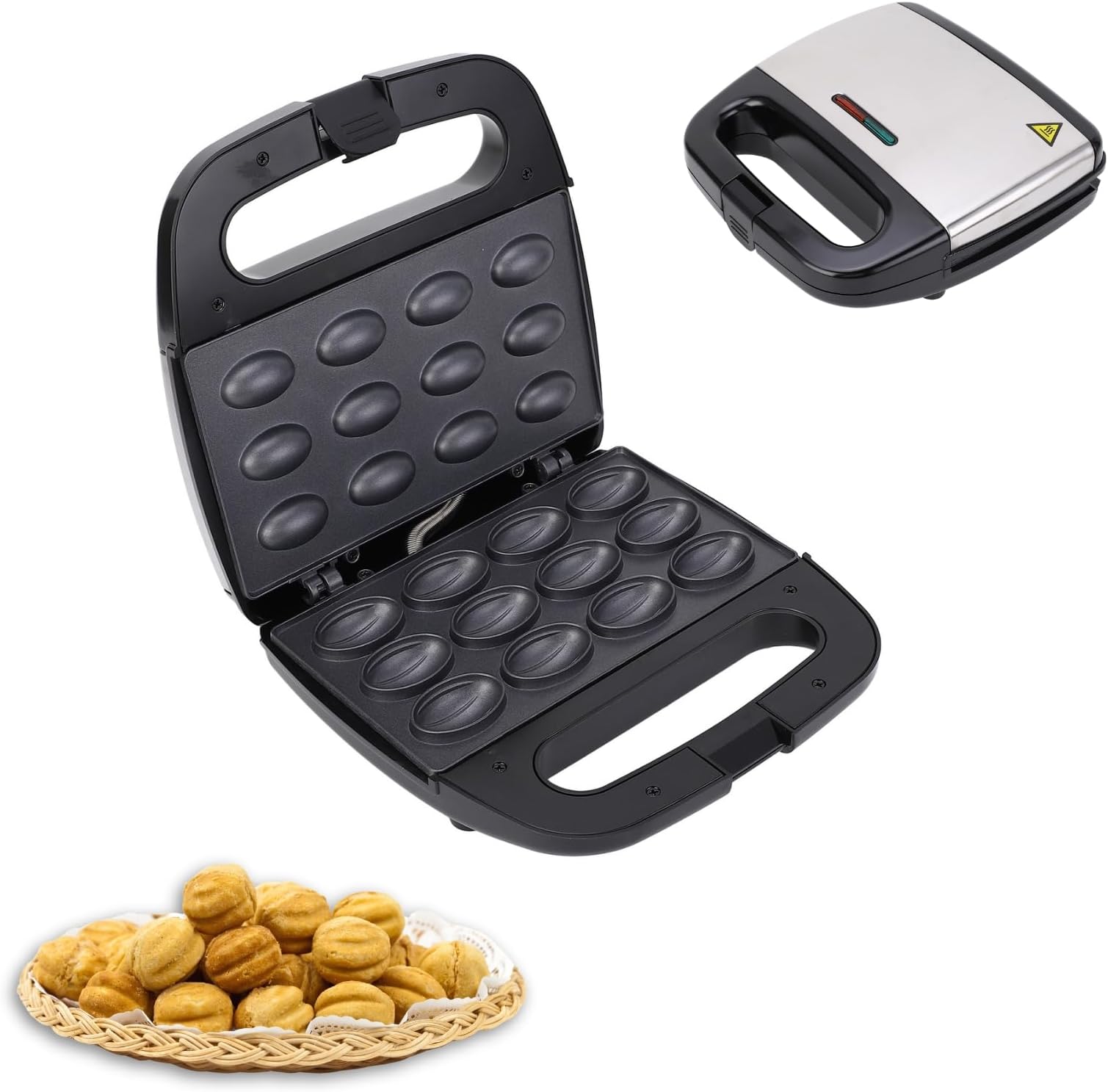 Amazon.com: Electric Walnut Cake Maker,1400W 24pcs Capacity Electric ...