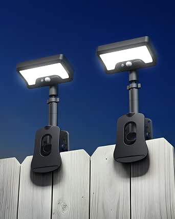 FabStyl Clip On Solar Lights Outdoor, 92LED 500LM with Type-C Charging ...