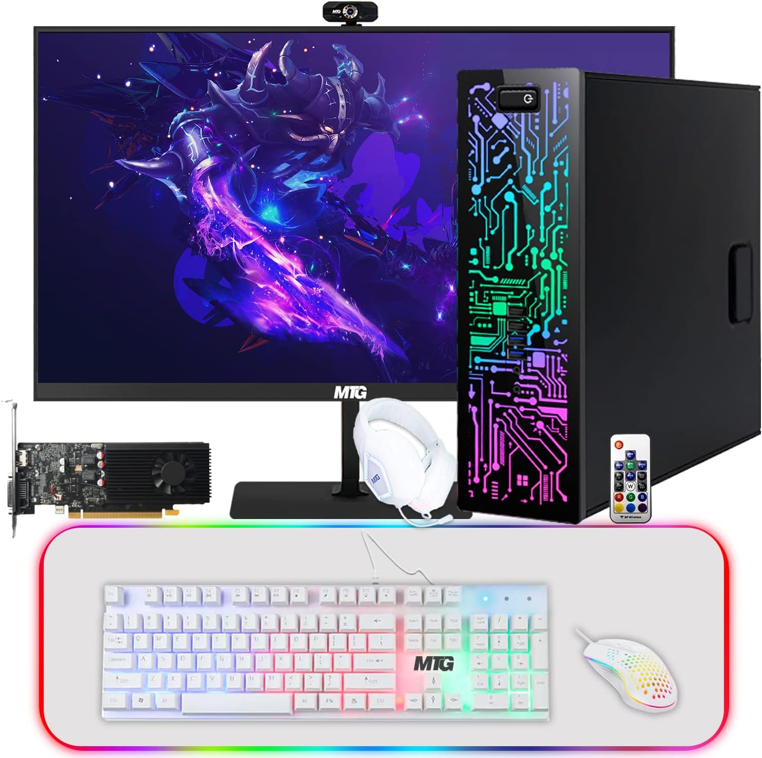 Amazon.com: Computer Desktop PC, Intel Core i7 6th Gen, TechMagnet Zeus, GT 1030 Graphics, 16GB ...