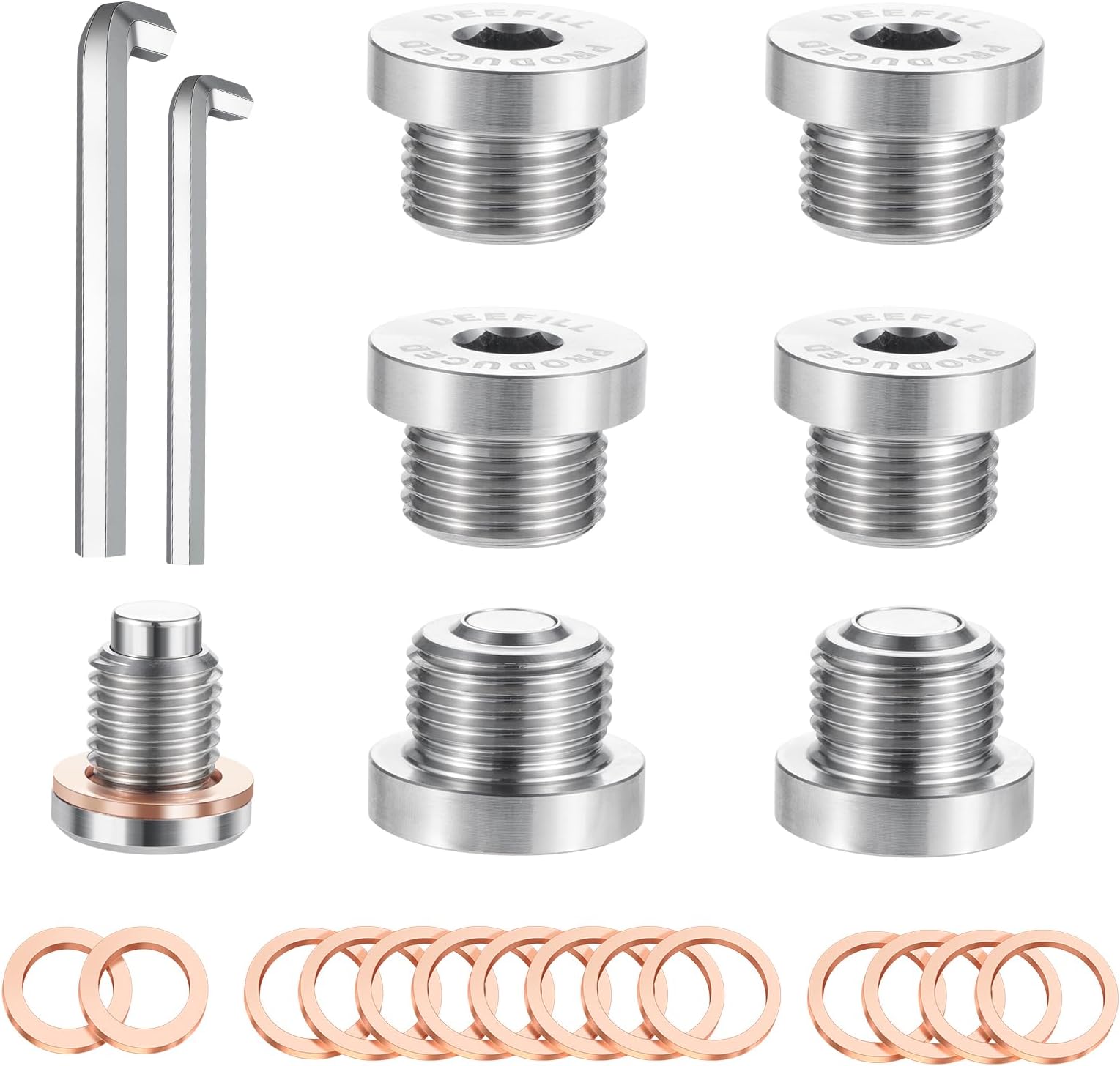 Amazon.com: DEEFILL 7PCS Stainless Steel Magnetic Engine/Transmission ...