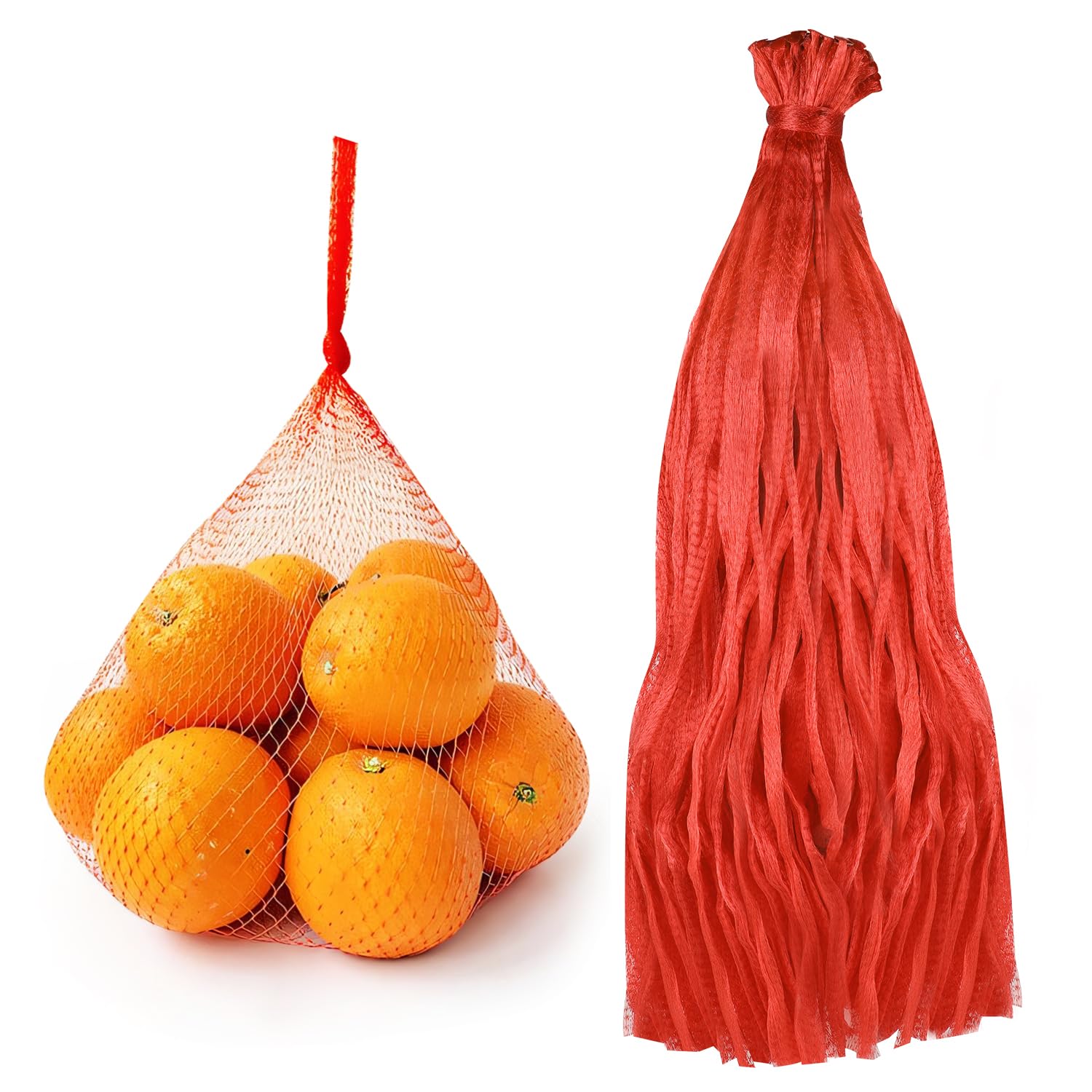 Amazon.com: ROLYTA 100 Pcs Reusable Produce Mesh Bags,24 Inch Strong ...