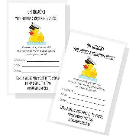 Amazon.com : Duck Tags, Duck Tag for Cruising, Cruising Rubber Duck ...