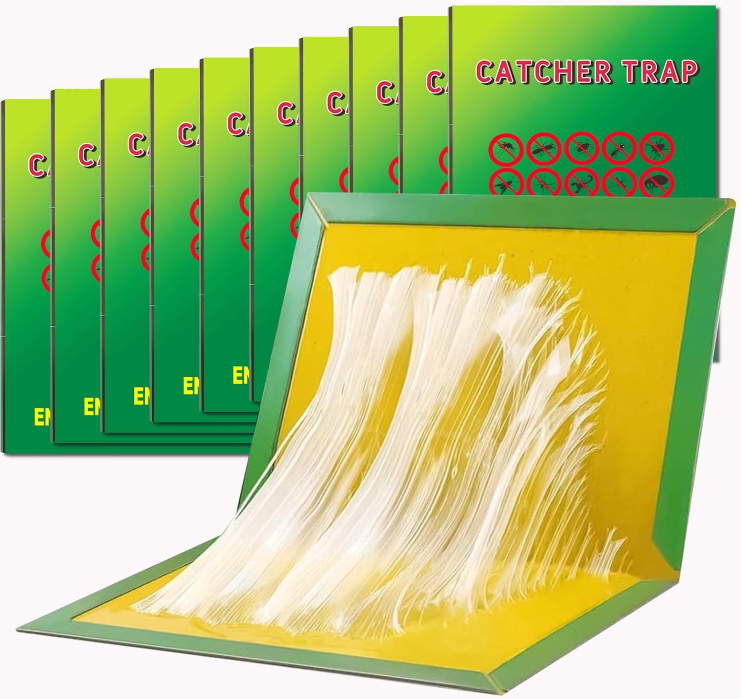 10 PACK Sticky Traps Large Extra Strong Sticky Traps Glue Pads - With ...