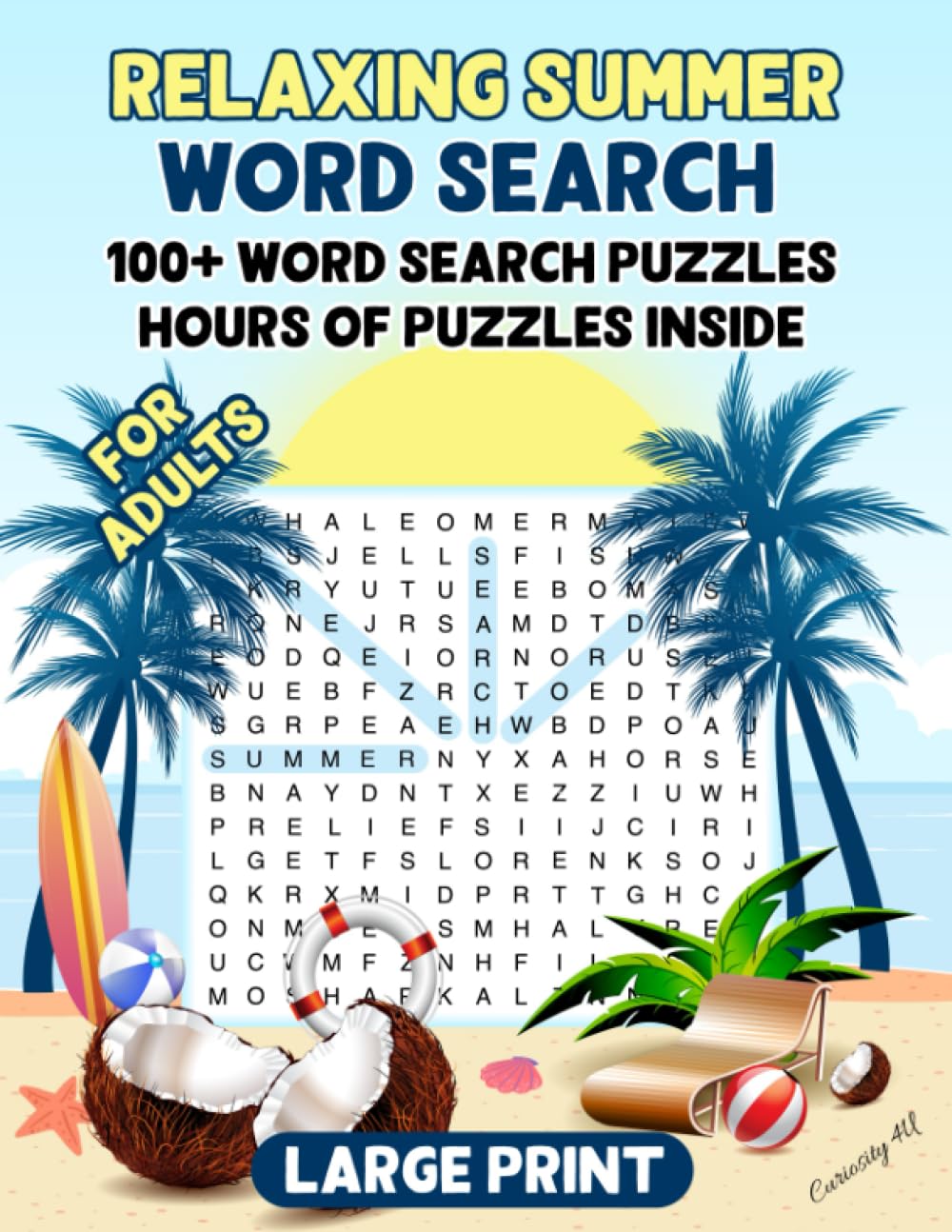 Relaxing Summer Word Search: Dive into a World of Fun and Sun! Relaxing ...