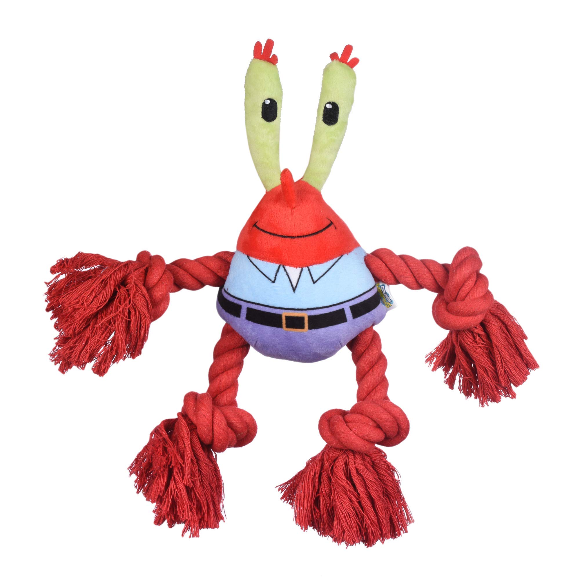 Nickelodeonspongebob Squarepants Mr Krabs Rope Limb Plush Dog Toy Dog ...