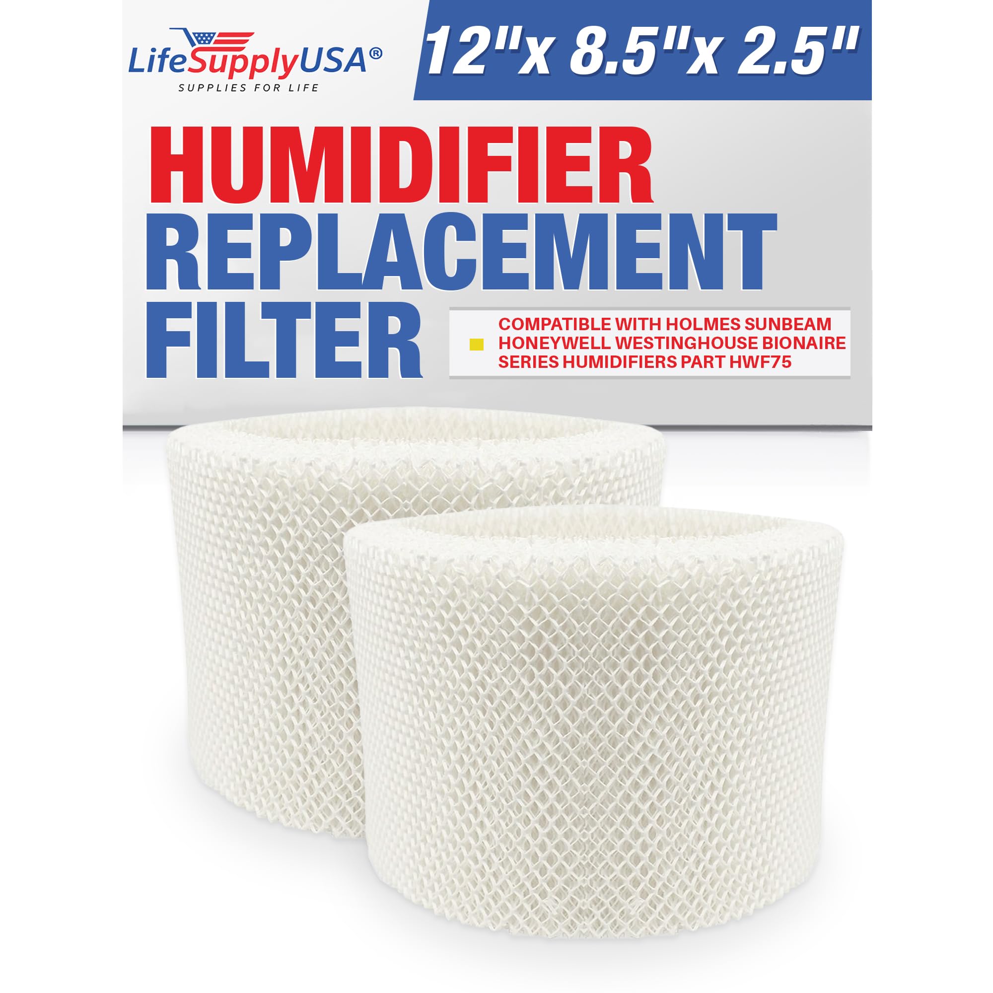 Amazon.com: LifeSupplyUSA Humidifier Filter Replacement Wick Filter D ...