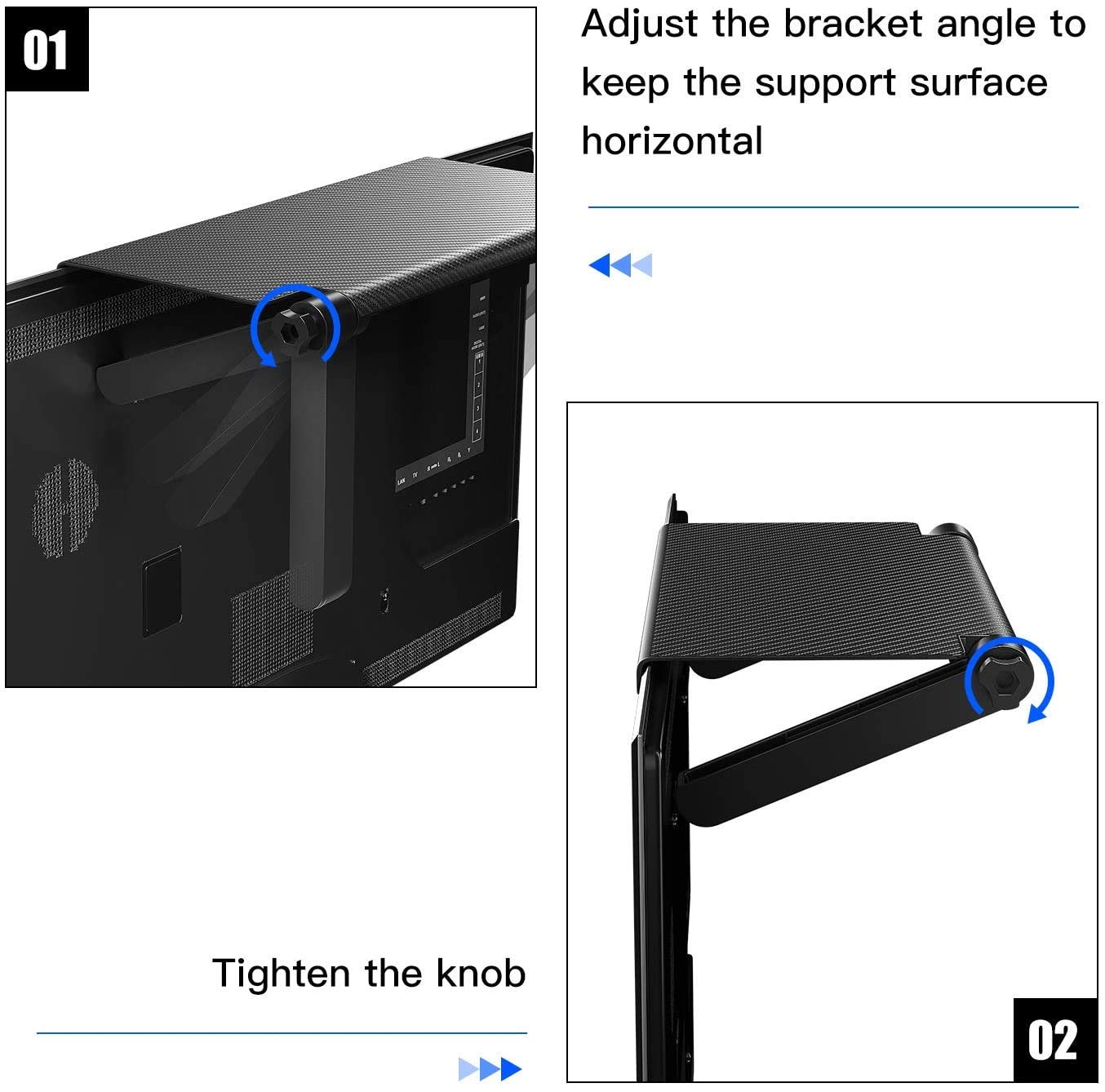 Snapklik.com : 13 Inch Wide Platform Adjustable Screen Bracket ...