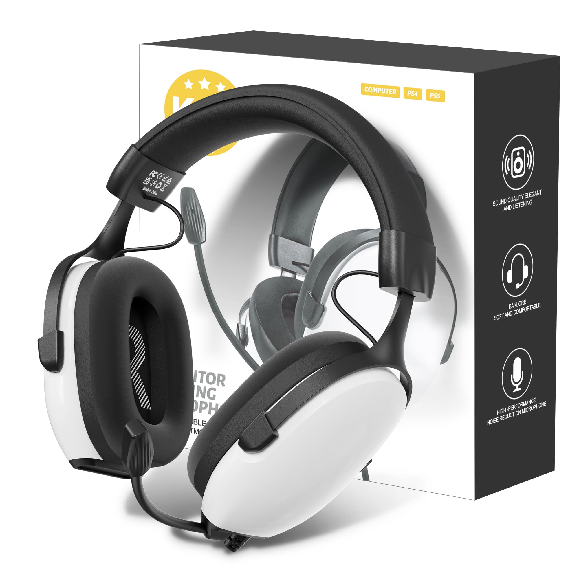 Amazon.com: CASLSI Gaming Headsets with Mic,7.1 Surround Sound Gmaing ...