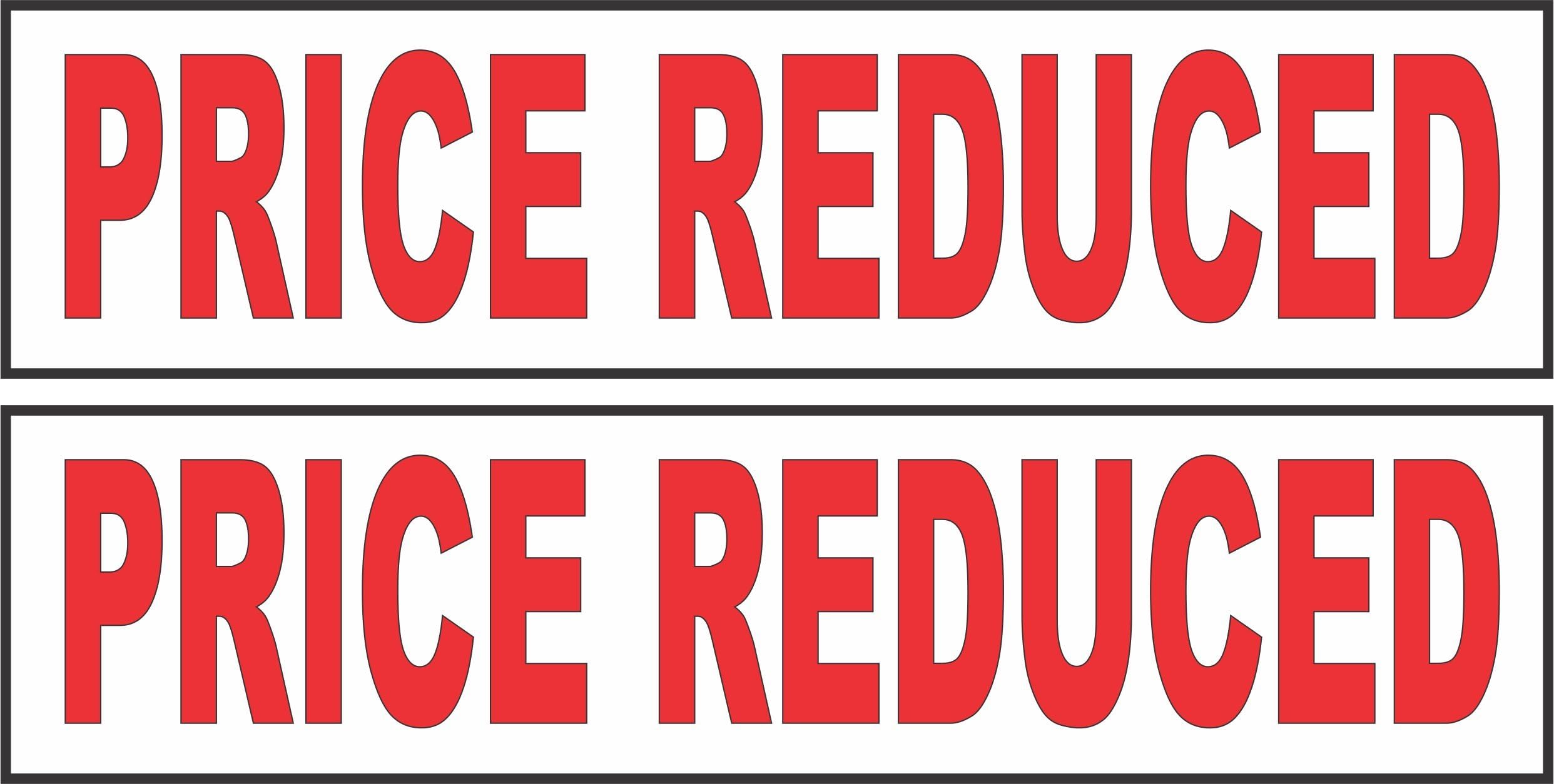 Amazon.com : CroBlissful 8 Pcs Real Estate Rider Signs 6" x 24" Open ...