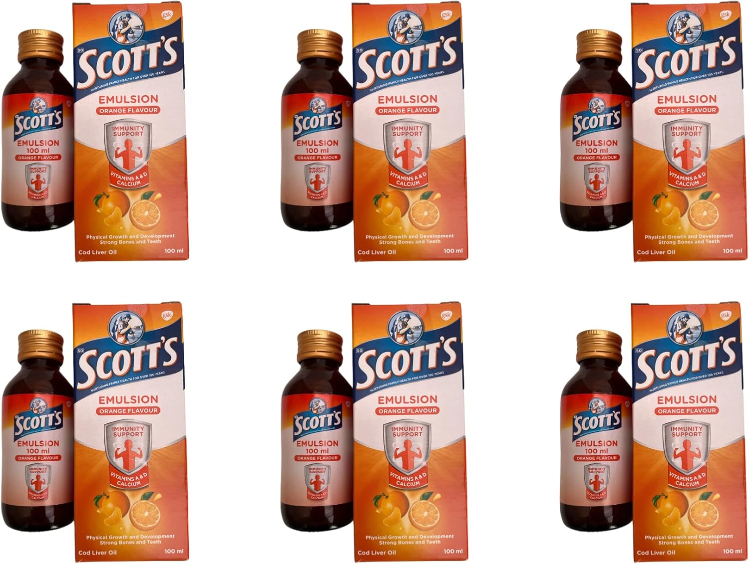 Cod Liver Oil Liquid Orange 6 Pack : Amazon.co.uk: Health & Personal Care