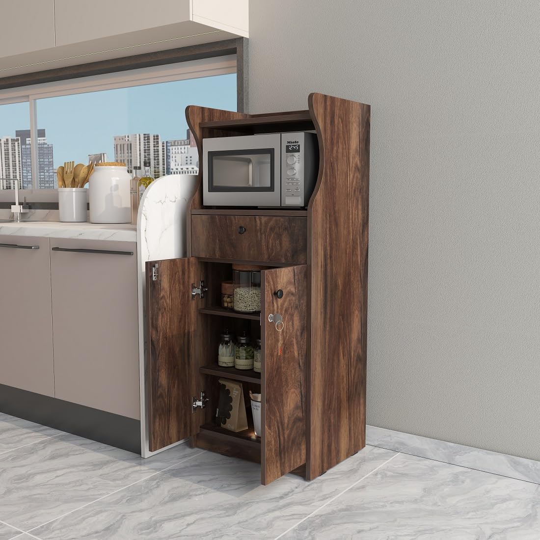 Studio Kook Malta Kitchen Mate | Kitchen Unit with Cabinet Storage and ...