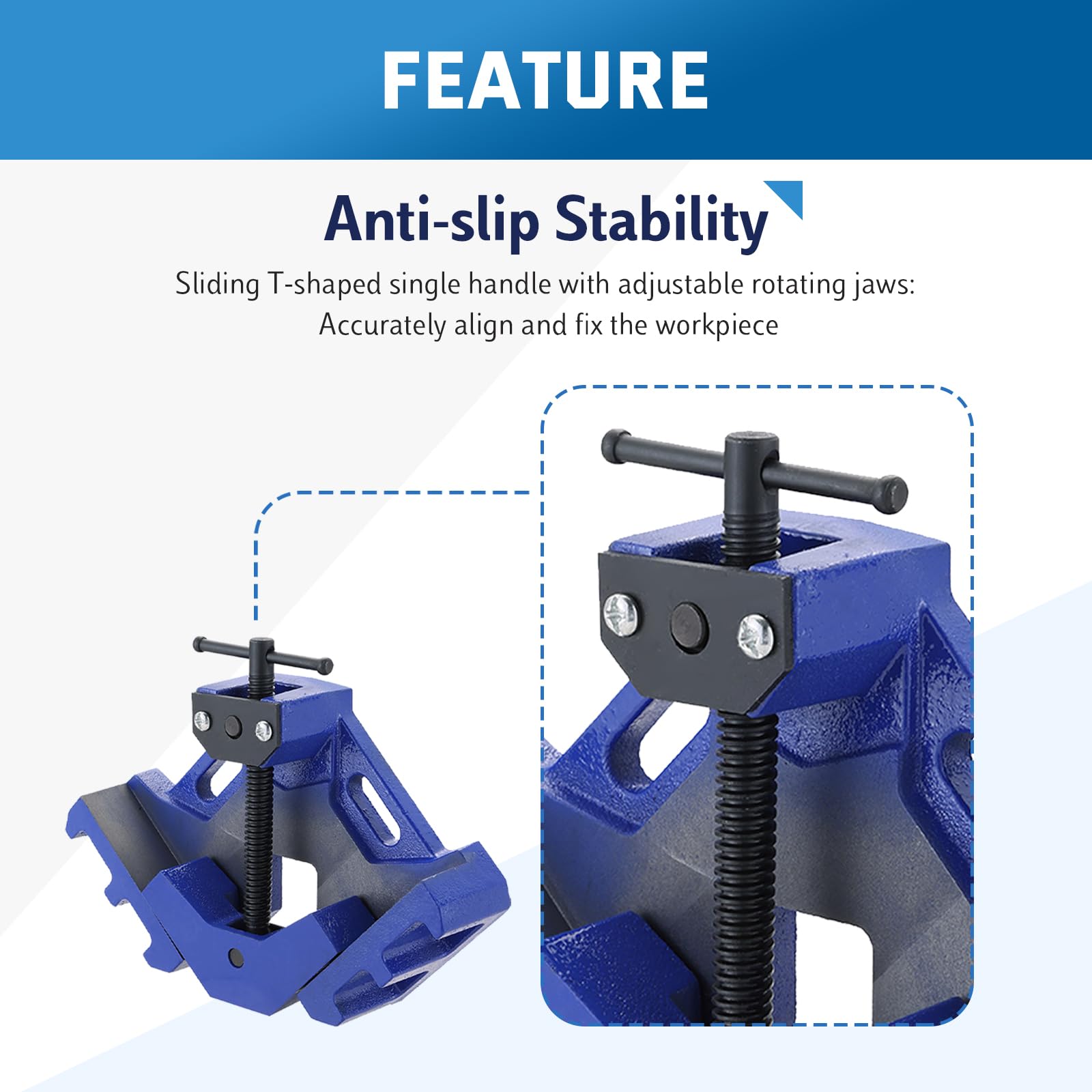 Snapklik.com : Cast Iron Welders Angle Clamp Heavy Duty Two Axis ...