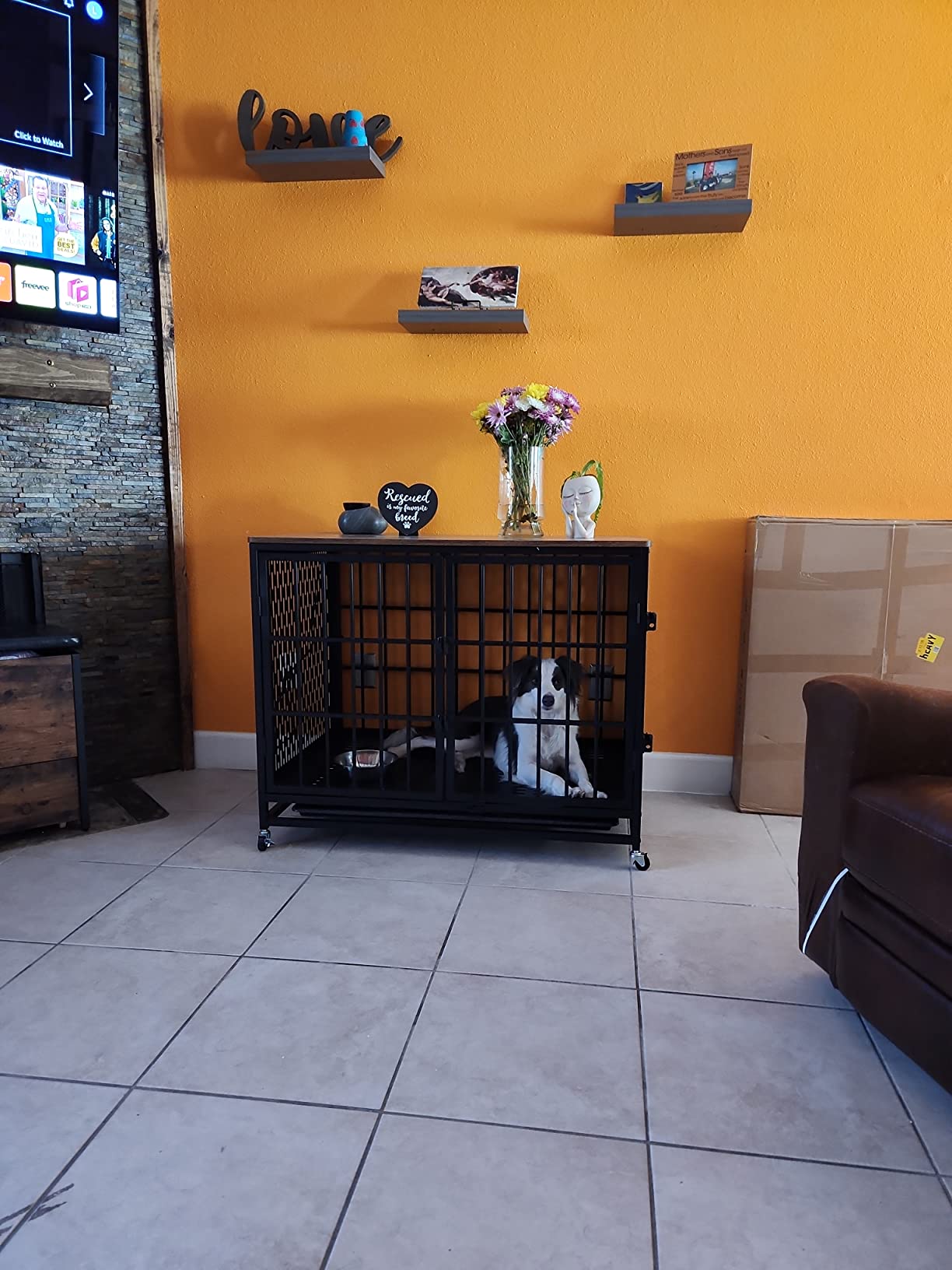 $40/mo - Finance Large Dog Crate, BOINN 42 inch Heavy Duty Extra Large ...