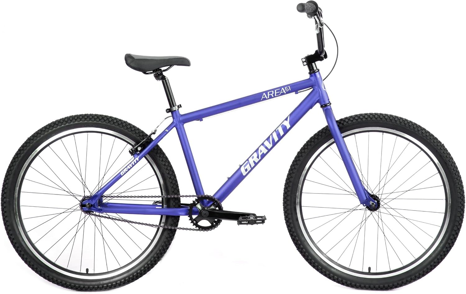 Amazon.com : Gravity Area 51 Adult BMX Bike Aluminum Frame Single Speed ...