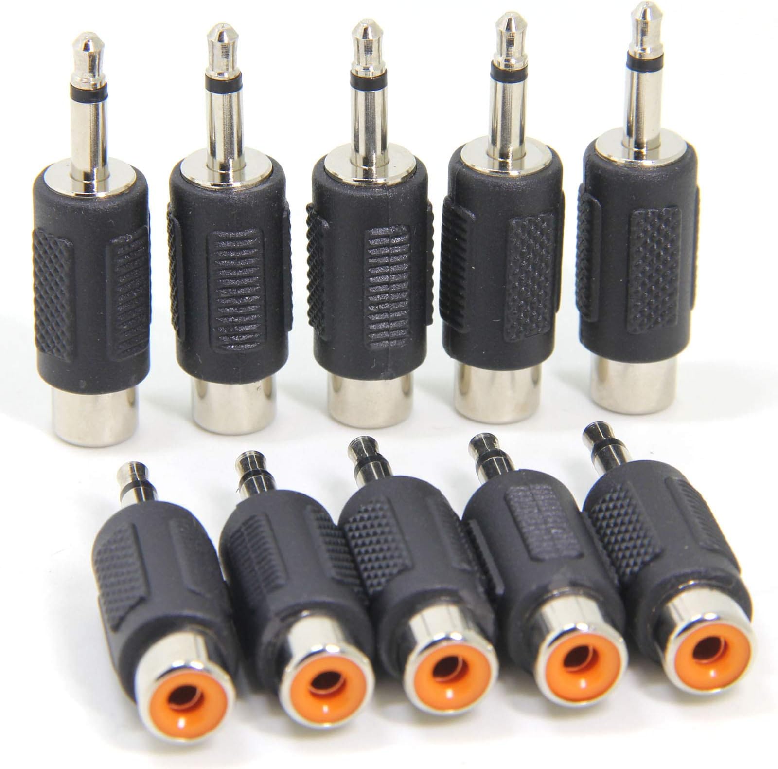 Amazon.com: Ancable 10-Pack 3.5mm 1/8" TS Mono Male to RCA Female ...