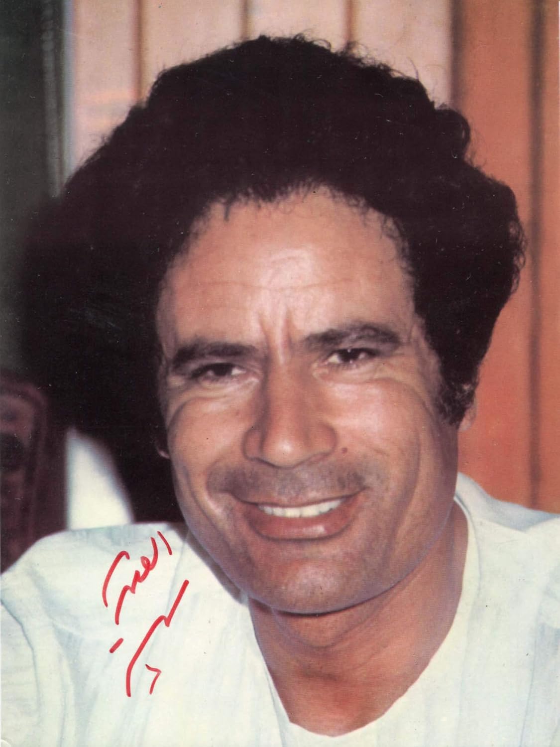 Amazon.com: Muammar el Gaddafi (+) autograph, signed photograph ...
