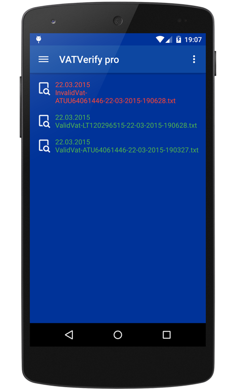 Aplicación VAT Verify pro en Amazon Appstore