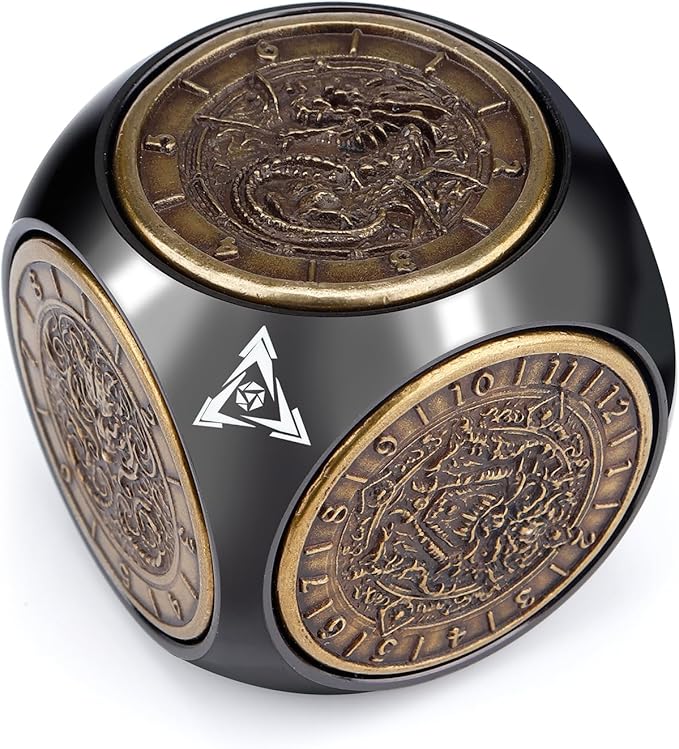 Amazon.com: Haxtec Spinner Dice 7-in-1 Metal DND Dice Set Unique Dice ...