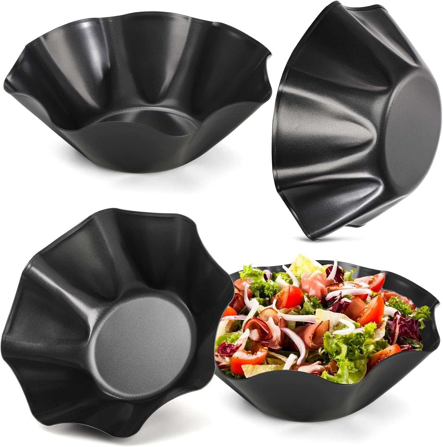 Amazon.com | Tosnail 6 Pack Large Taco Shell Bowl, 8.5 Inch Tortilla ...