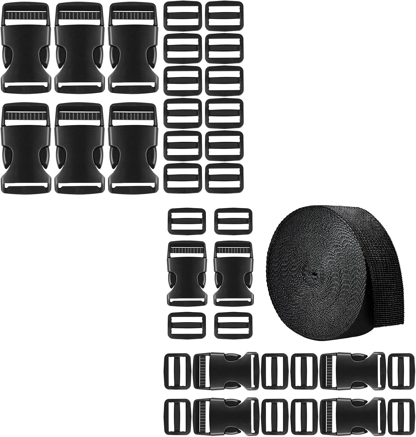 Amazon.com: EASYVAVA Buckles Straps Set 1 Inch : Arts, Crafts & Sewing