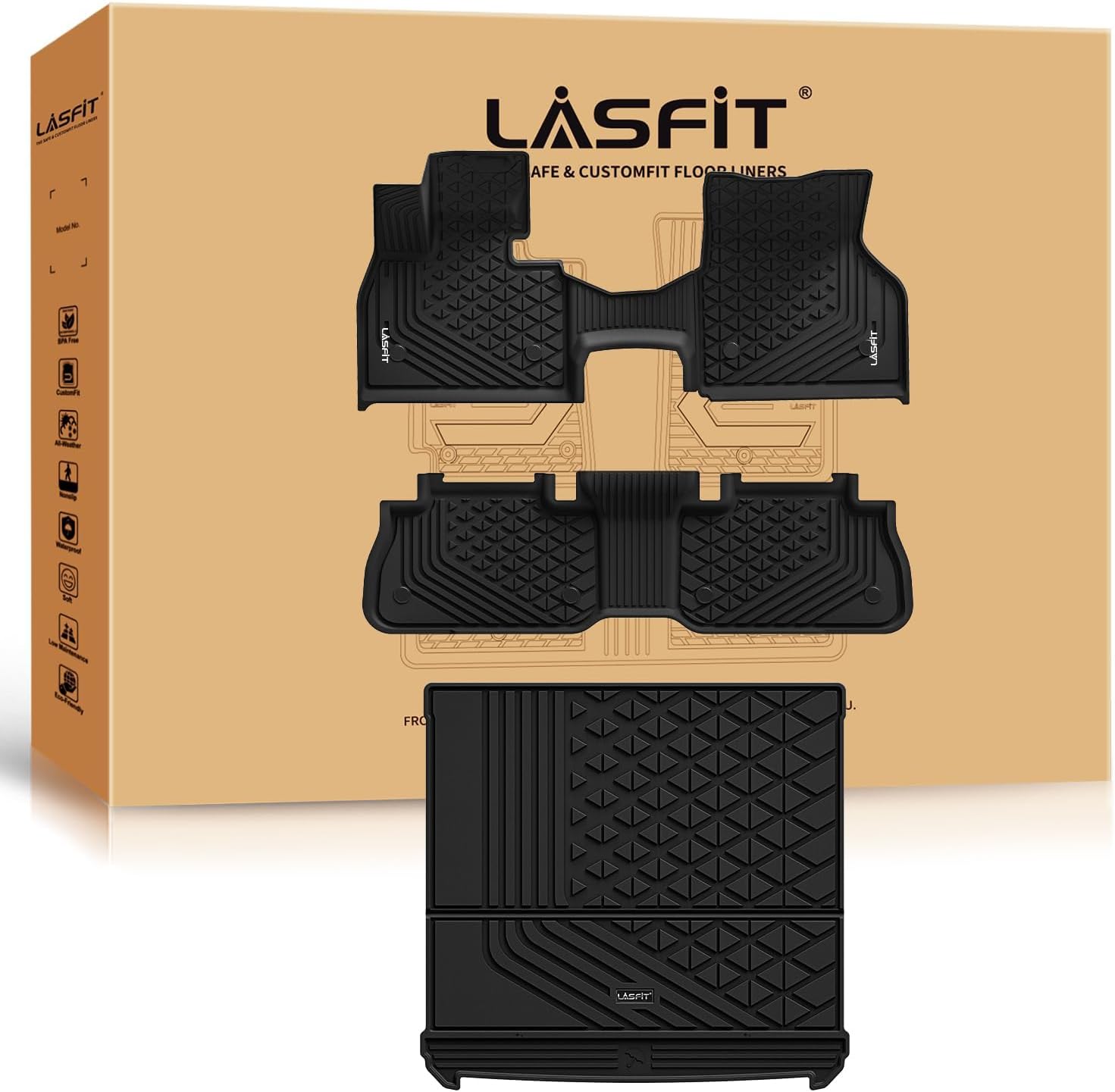 Amazon.com: All Weather Floor Mats Fit for 2022-2025 BMW iX Floor Mats ...