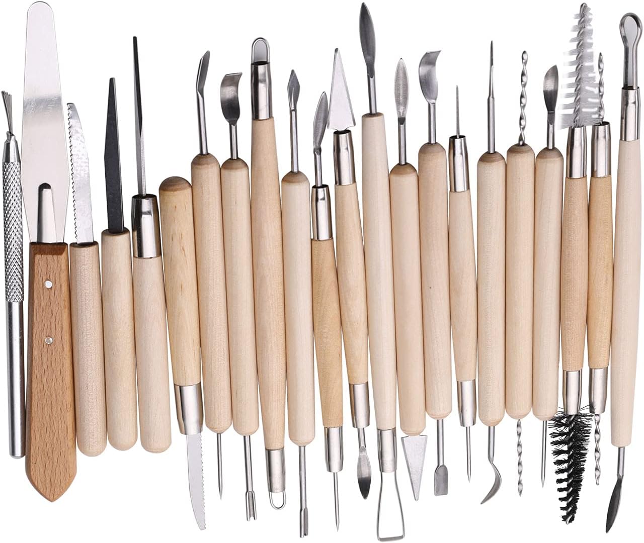 Amazon.com: Feqsky 22PCS Arts Crafts Clay Sculpting Tools, Pottery ...
