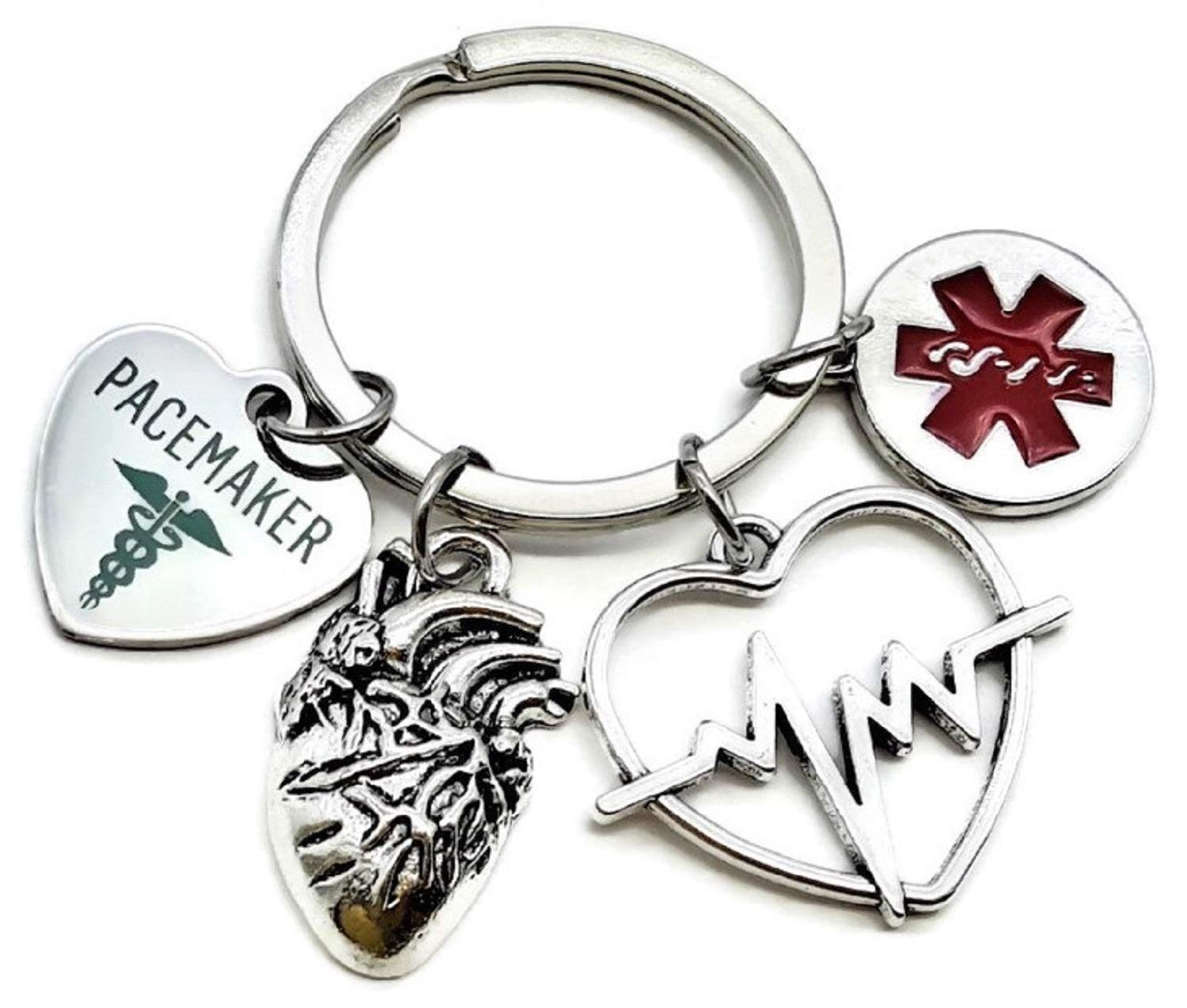 Pacemaker Medical Alert Keychain Packemaker Gift Heart Ecg Ekg ...