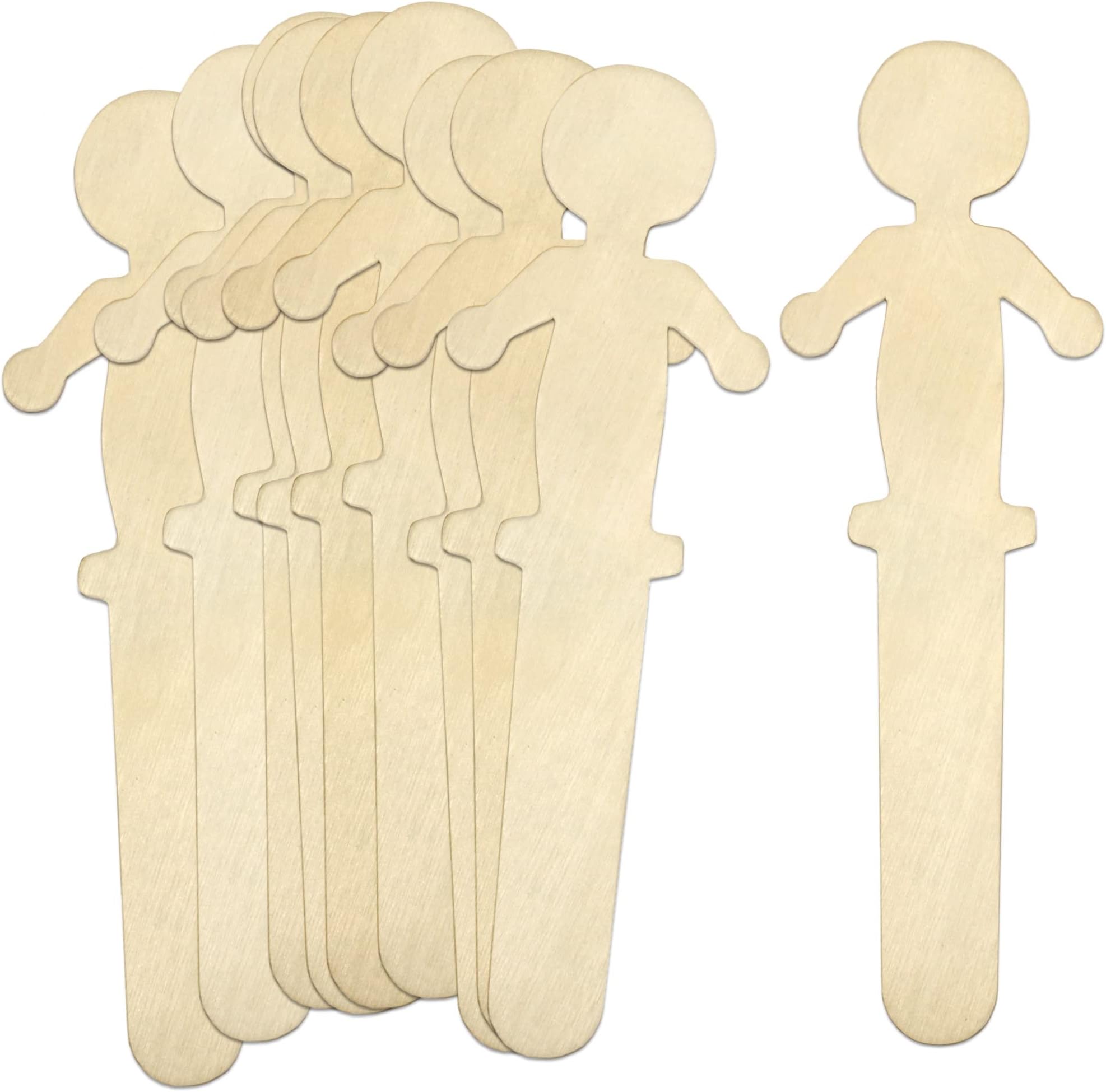 Amazon.com: 32 Pack Wood People Cutouts Female Male Cutouts Wooden Kids ...
