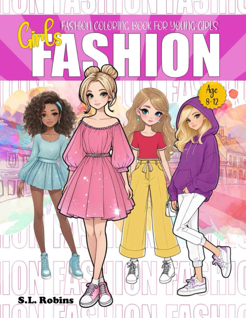 Amazon.com: Fashion Coloring Book for Girls Ages 8-12 years old ...