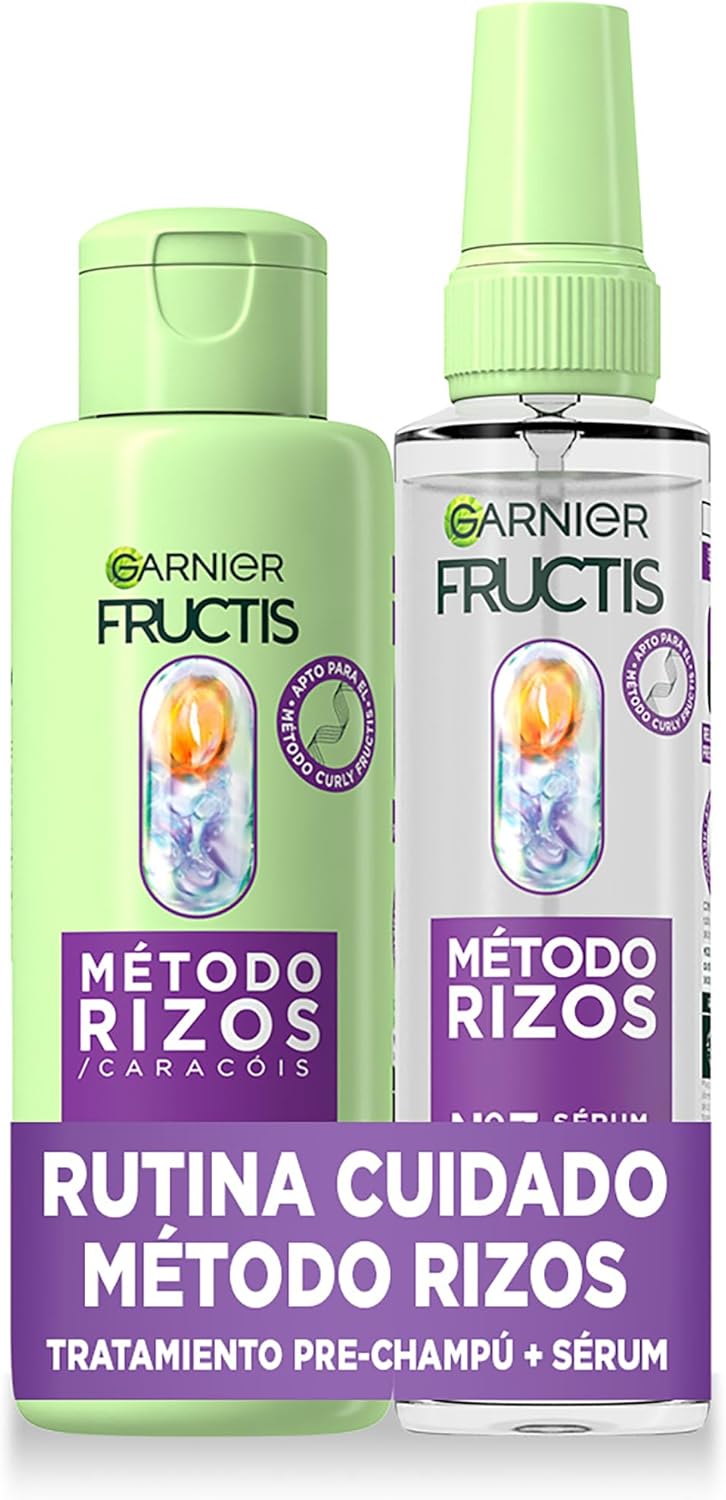 Garnier Fructis Método Rizos con Tratamiento Pre Champú y Sérum Spray ...
