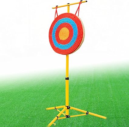 Amazon.com : VNAKER Folded Archery Target Stand and Round Straw Archery ...