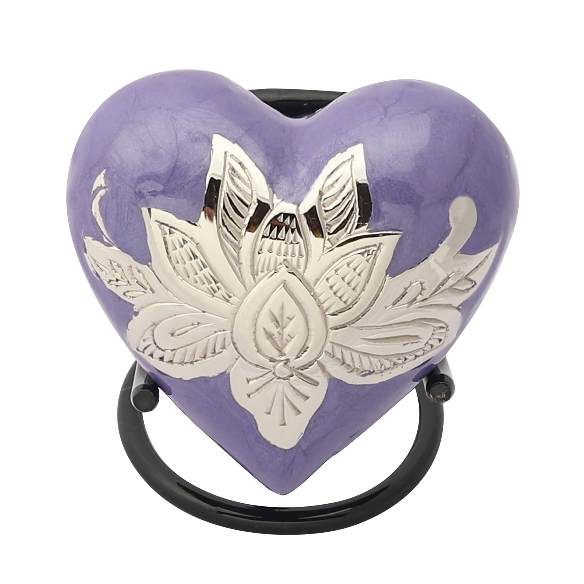 Amazon.com: HANDTECHINDIA Heart Shape Cremation Urn Memorial Container ...
