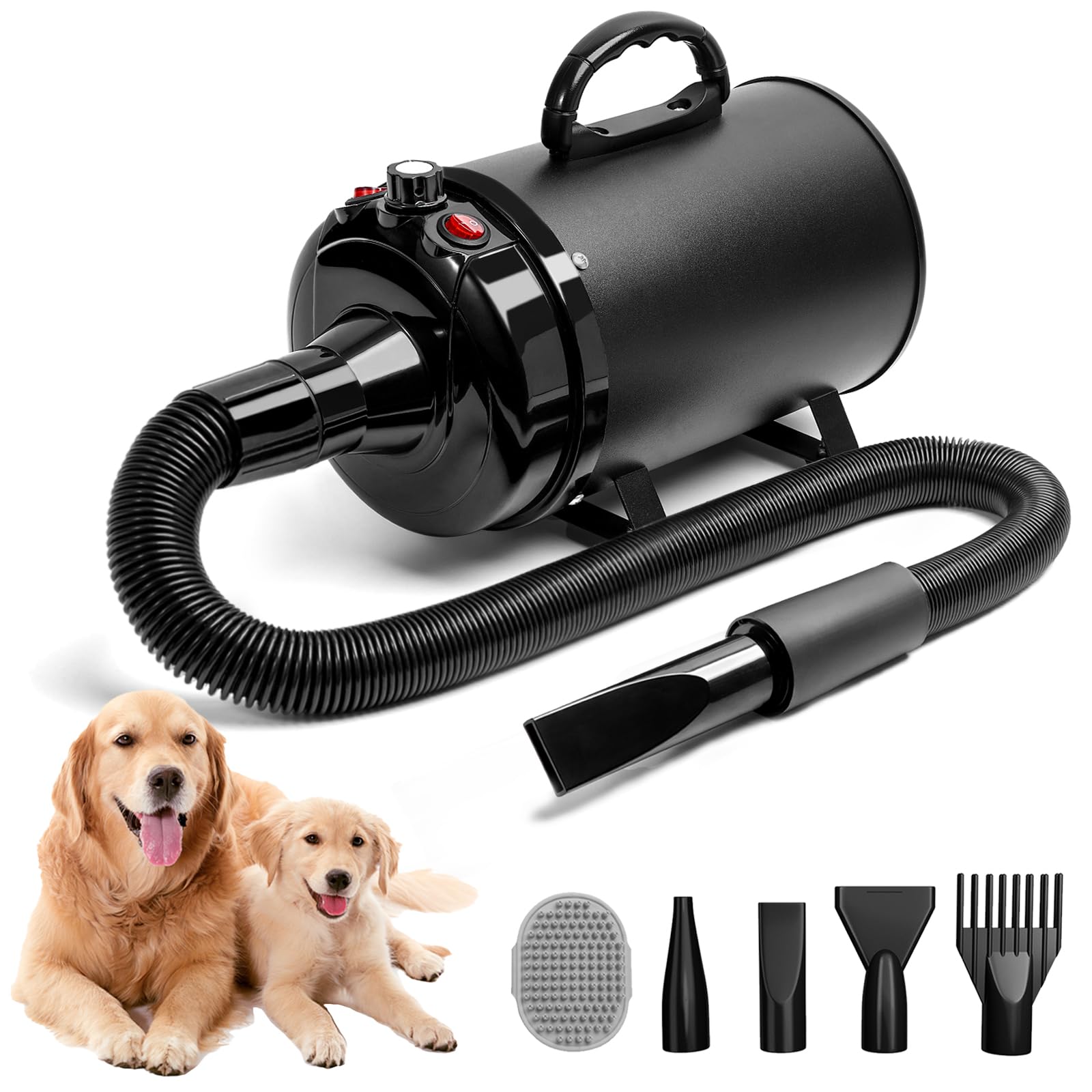 Amazon.com : Dog Hair Dryer,5.2HP/ 3800W High Velocity Blow Dryer for ...