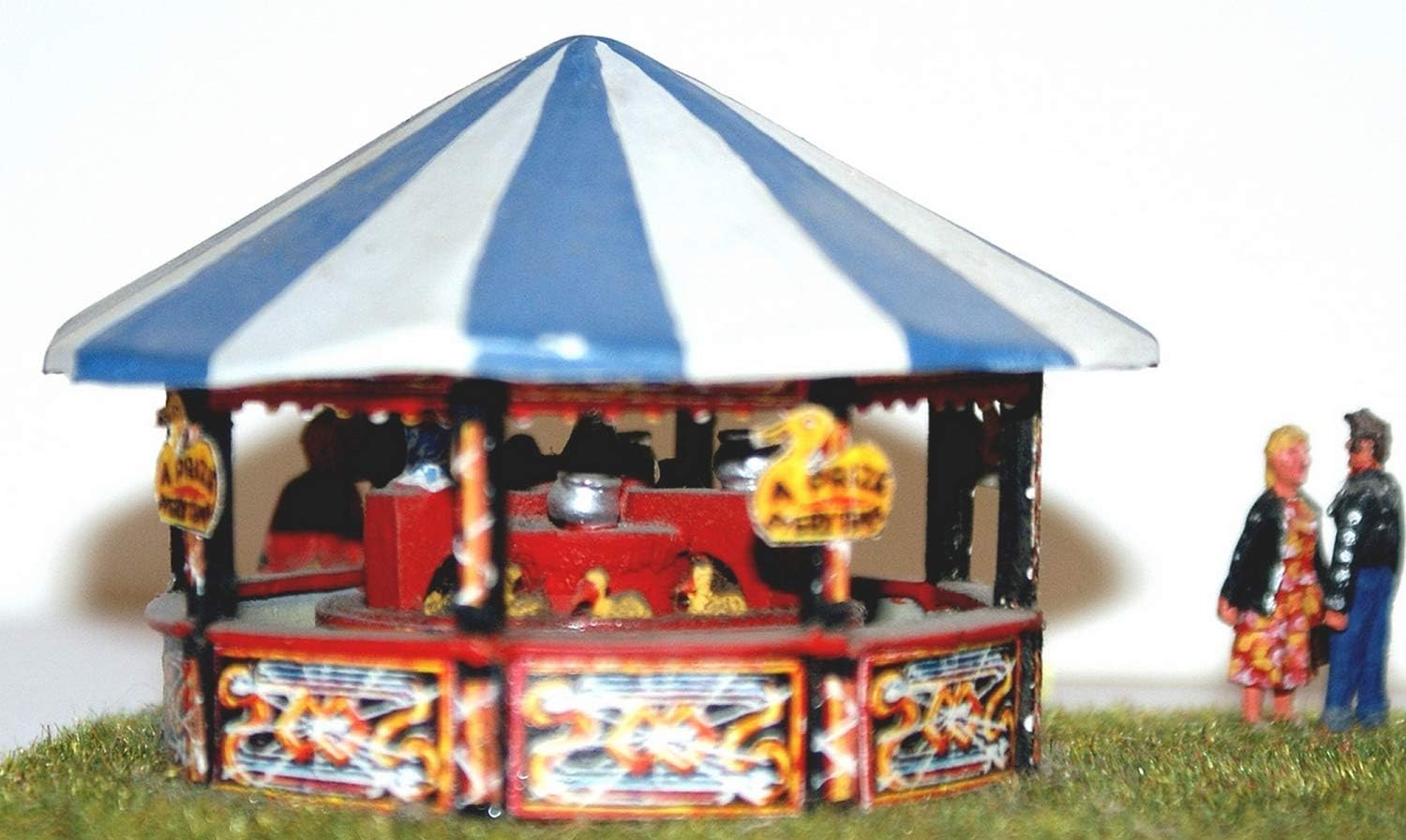 Langley Models Hook-a-Duck round stall OO Scale UNPAINTED Funfair ...