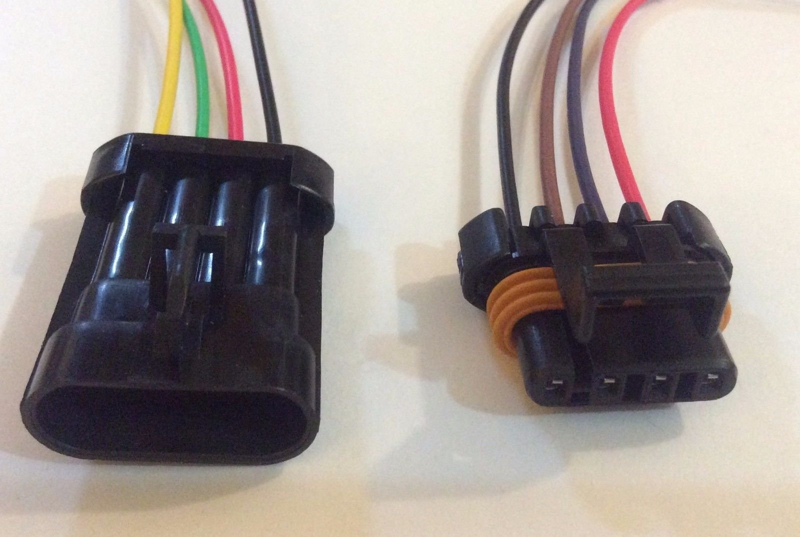 Amazon.com: 1x Female and Male Connector 4-way 4 pin for O2 Sensor ...