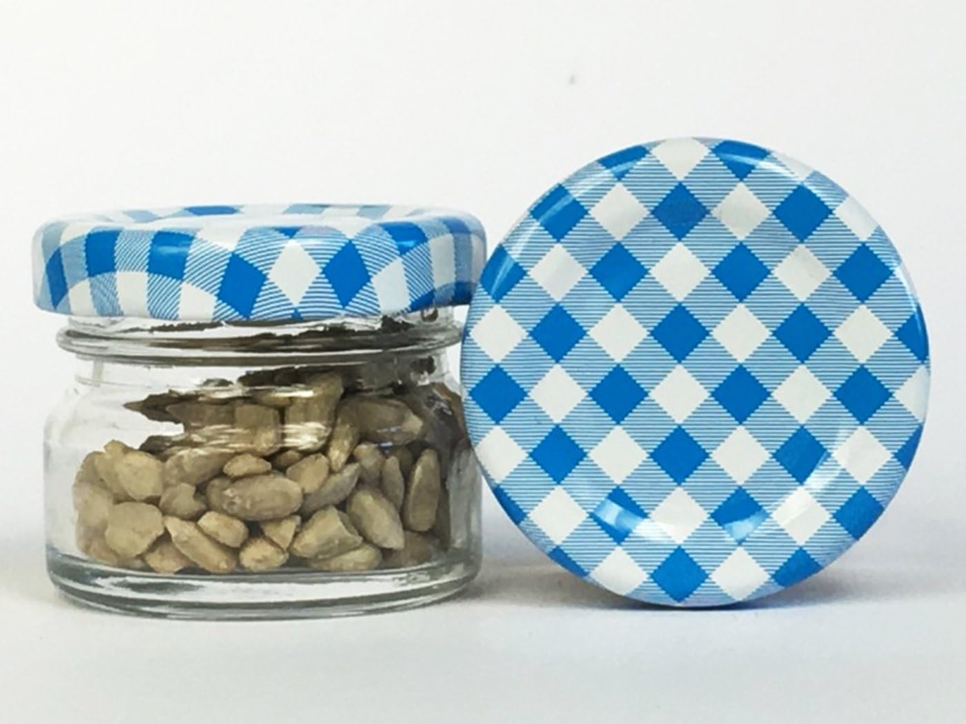 hocz 20er Set Sturzgläser Mini Gläser | Füllmenge 30 ml | Deckelfarbe ...