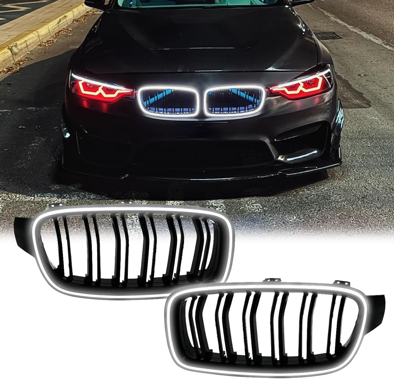 Amazon.com: TT-ABC Grille Light for BMW 3 Series F30 2013-2018 (Grill ...