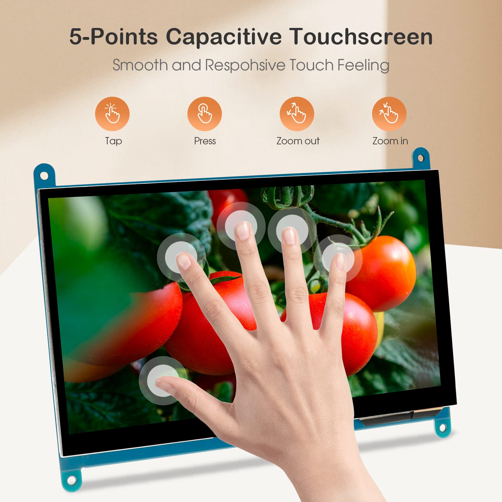 Snapklik.com : ELECROW 7 Inch Touchscreen Monitor 800x480 LCD Screen ...