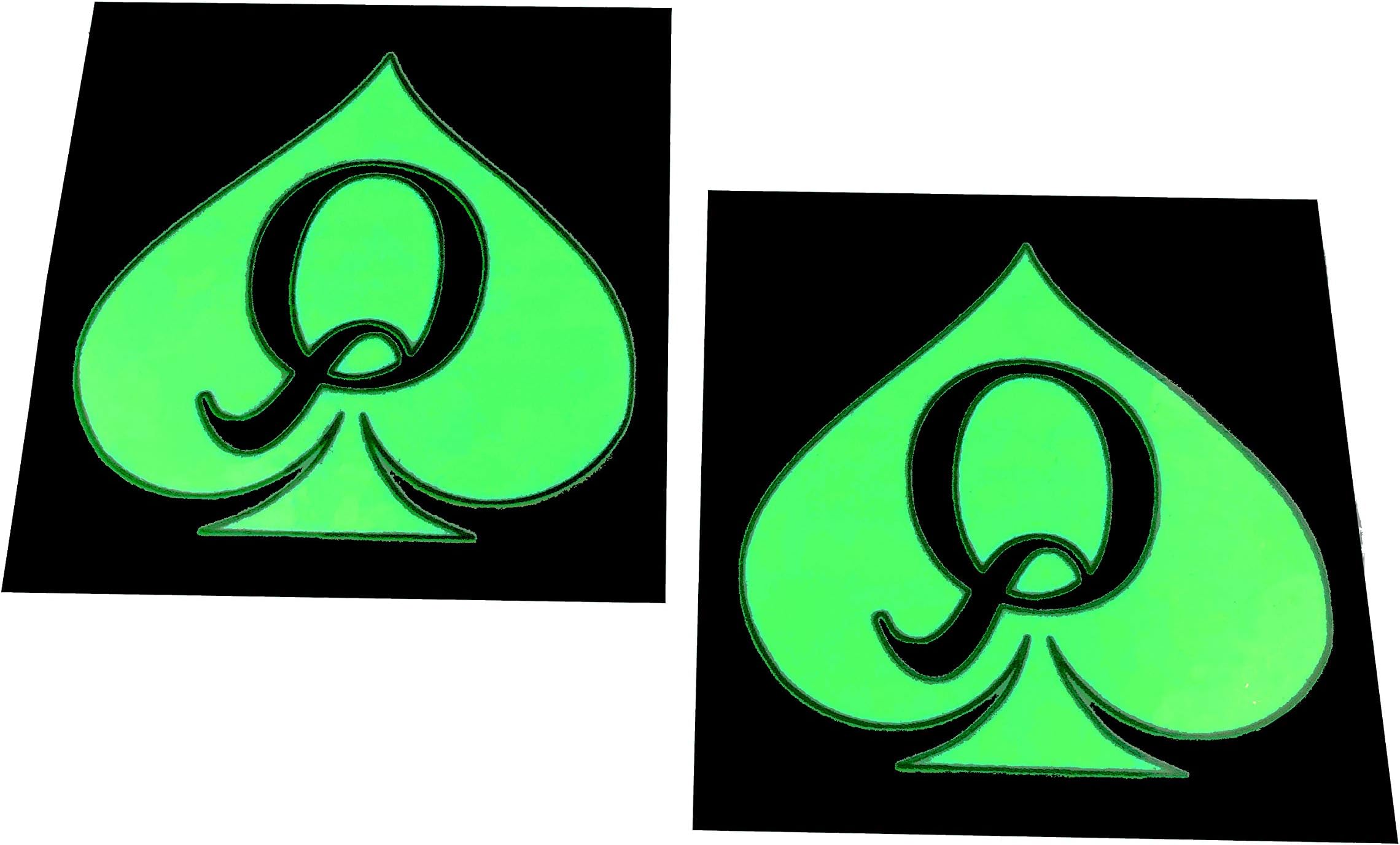 Amazon.com : Queen of Spades Lower Back Temporary Tattoo : Beauty ...
