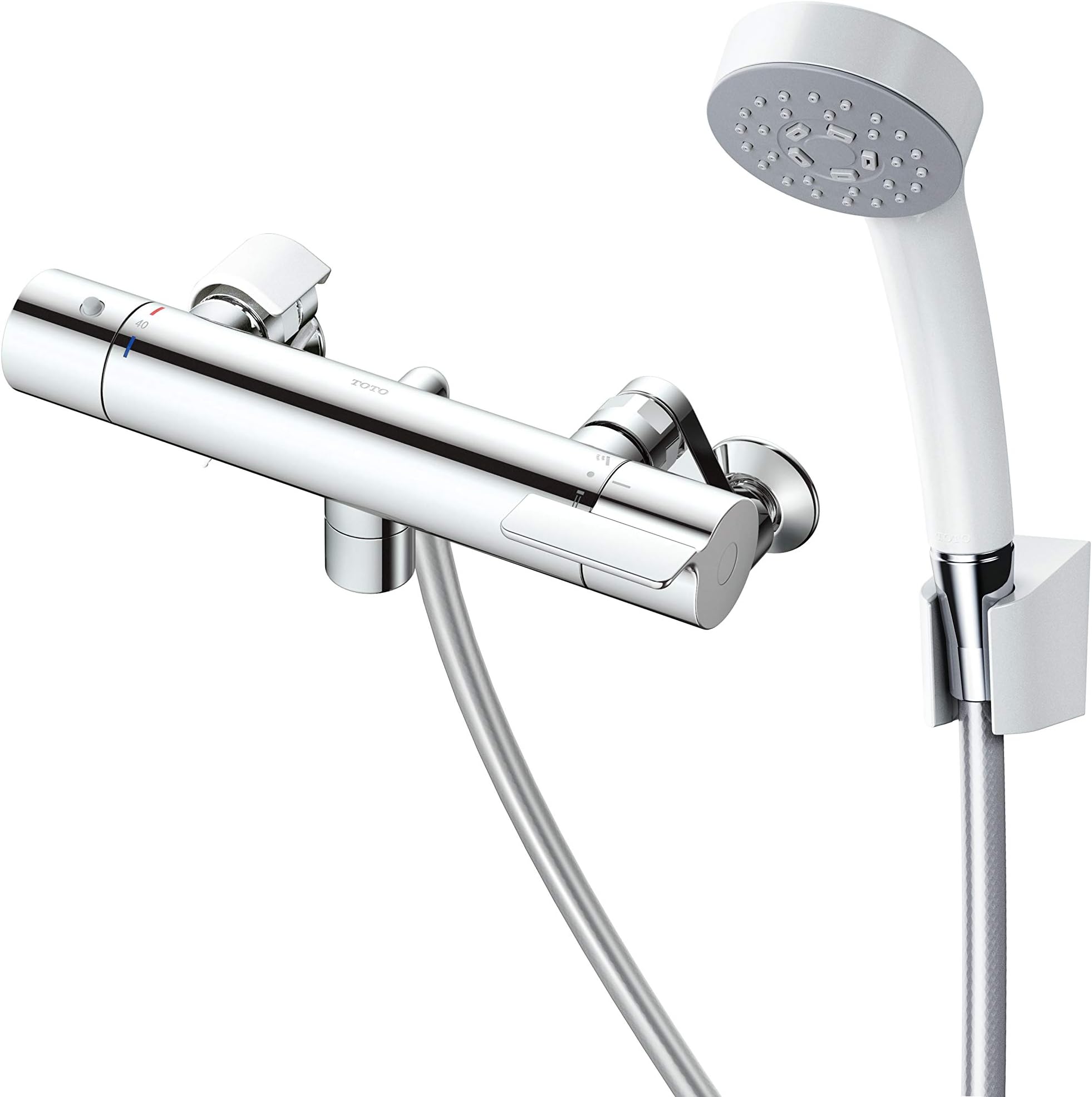 Amazon | TOTO 浴室用 壁付オートストップ混合水栓 コンフォートウェーブシャワー TMF49BY1 | 浴室水栓