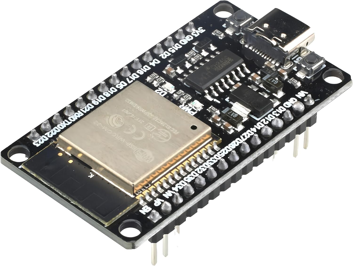 JacobsParts ESP-WROOM-32 ESP32 ESP-32S Placa de desarrollo USB tipo C ...