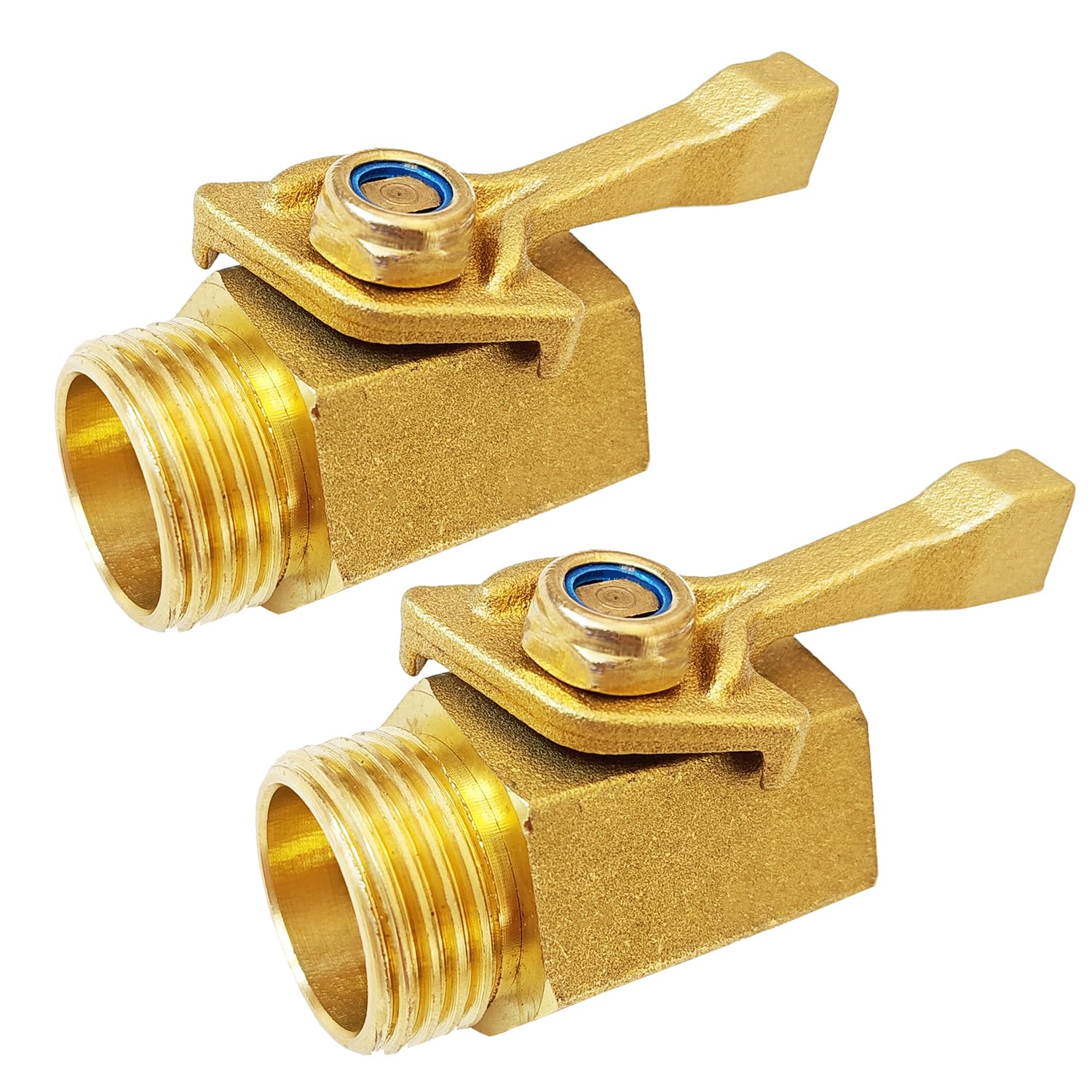 Amazon.com: Kabter Heavy Duty Brass Garden Hose Shut Off Valve, 3/4 ...