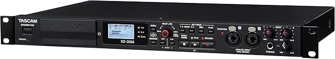 Amazon.com: Tascam SD-20M Rackmount Solid State Audio Recorder with XLR ...