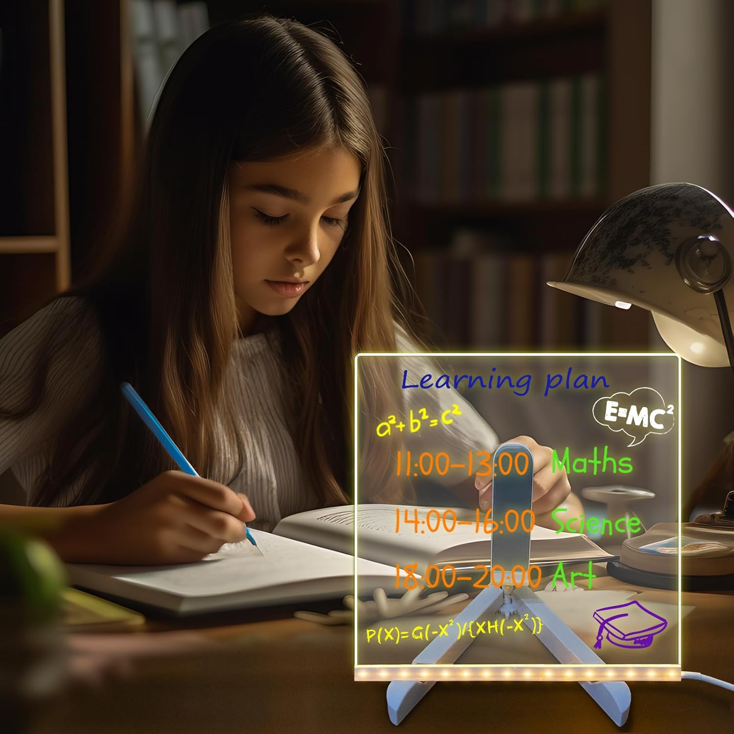 Tablero de notas LED con colores, tablero de marcador de mensajes ...