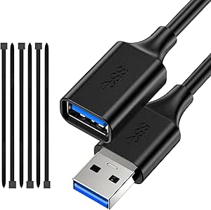 USB Extender Cord 13FT(1 Pack), USB 3.0 Extension Cable, USB A Male to ...