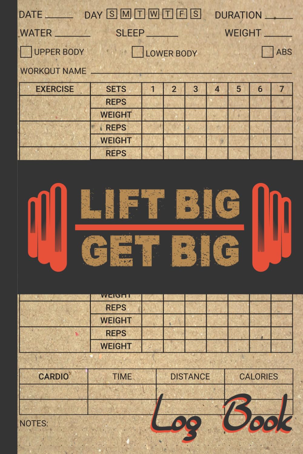 Weight Lifting Log Book: Workout and Fitness Journal for Men and Women ...