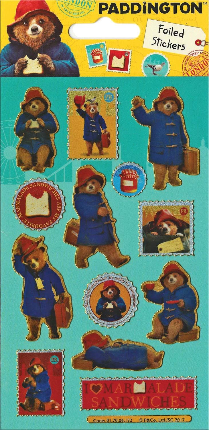 Paddington Bear Movie Sparkly Reusable Stickers | Official Licensed ...