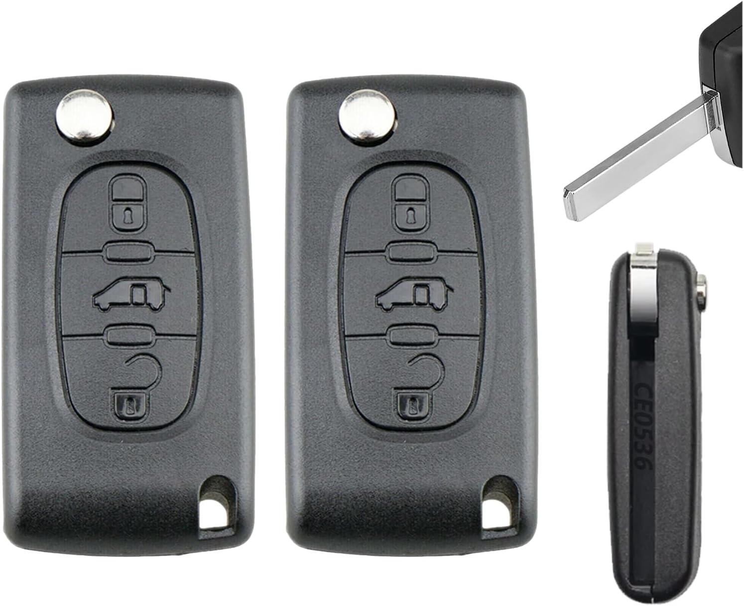3 Buttons For Citroen Berlingo Key Van Citroen Dispatch Key Fob Key ...